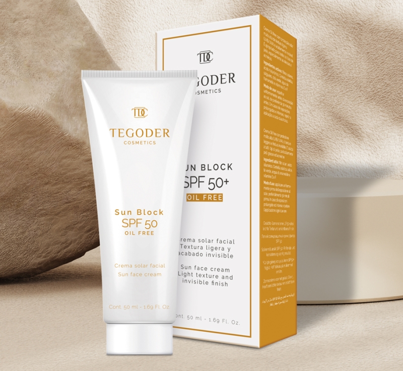Sun Block SPF 50 Oil Free | Tegoder Cosmetics